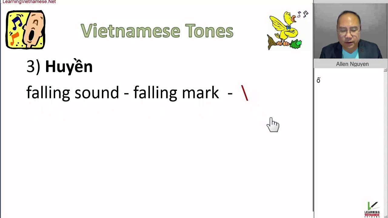 Vietnamese Tones - LearningVietnamese.Net - YouTube