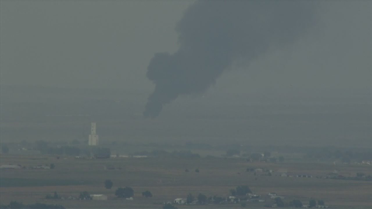 Gas explosion on WCR 68 at Highway 392 - YouTube