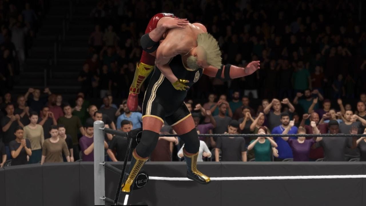 OCW 2K25 81 Albert Paine takes Aaron Fire for a ride off the top rope ...