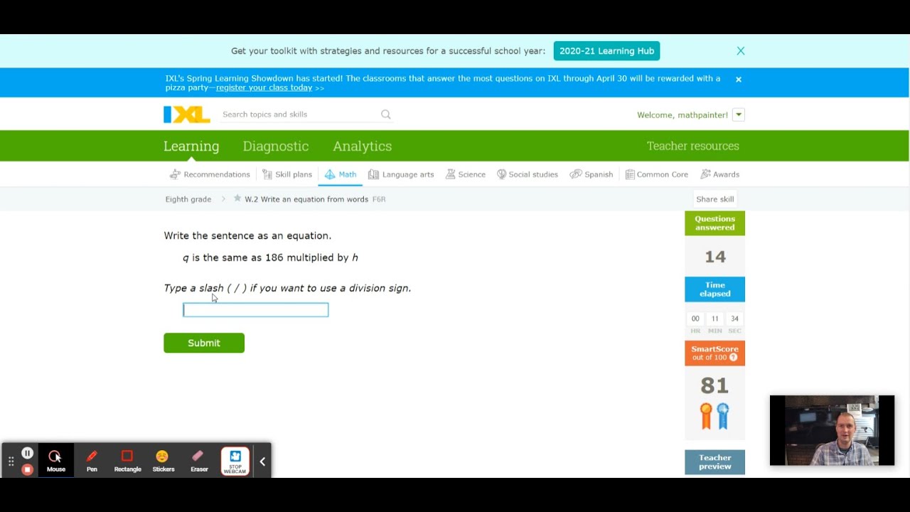 IXL Y 2 8th Grade Write An Equation From Words F6R YouTube ixl-y-2-8th-grade-write-an-equation-from-words-f6r-youtube