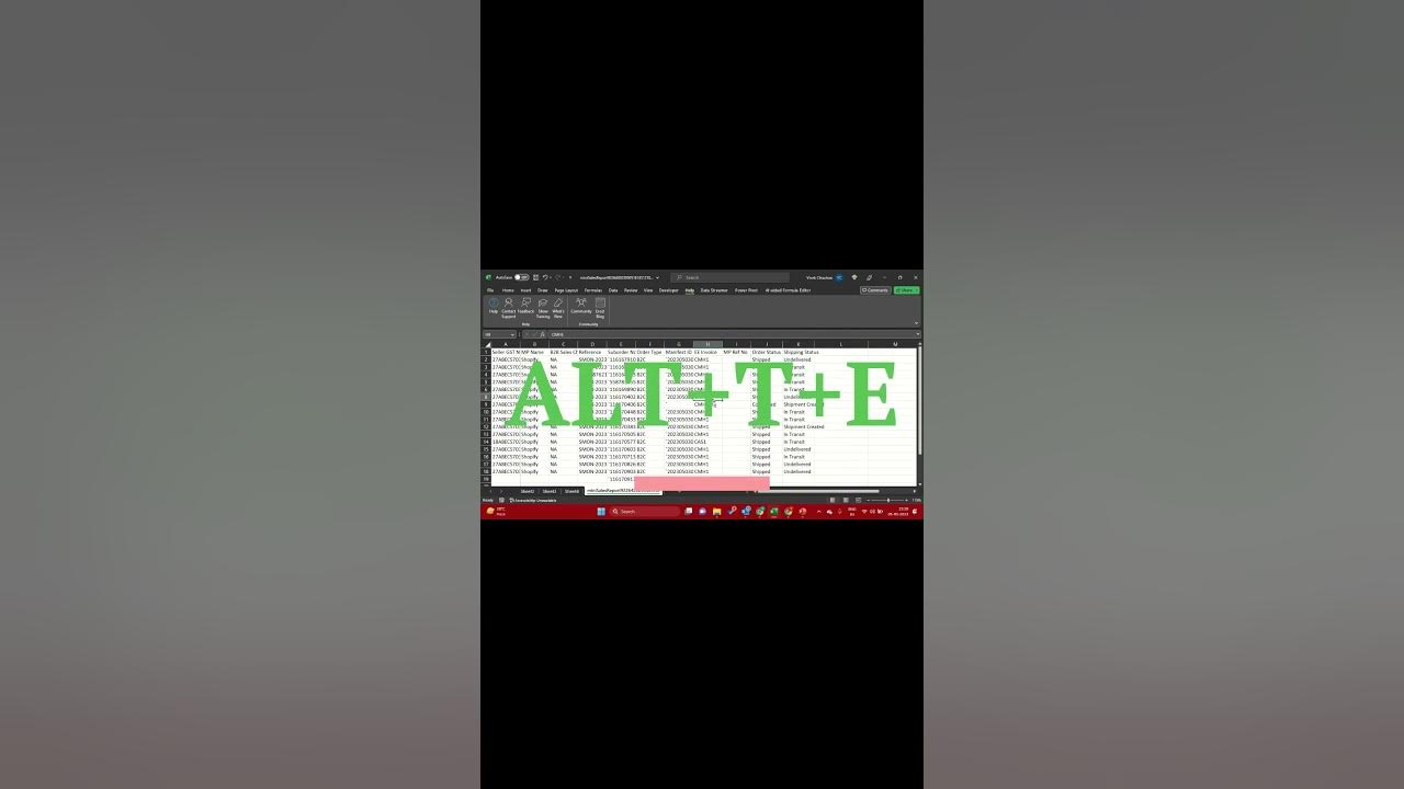 Top 5 Unique Shortcuts In Excel Viralvideo Exceltech Viral Computer Excelworld