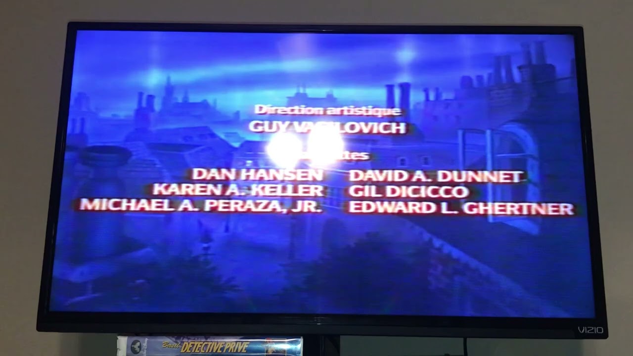 Closing To The Great Mouse Detective 1999 VHS (French Canadian Copy ...