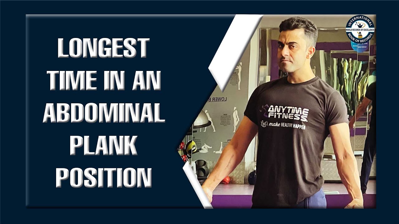 LONGEST TIME IN AN ABDOMINAL PLANK POSITION - YouTube