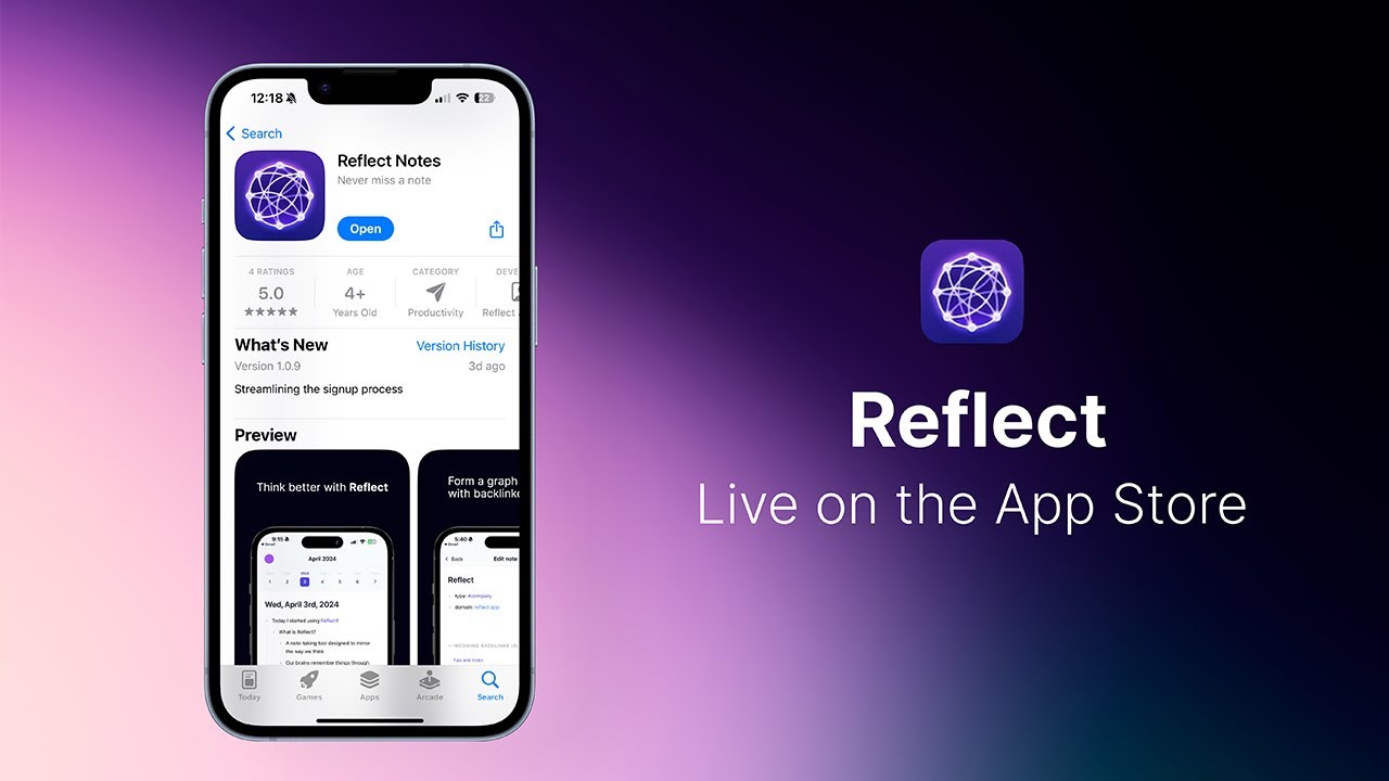 Reflect Notes is live in the app store! - YouTube