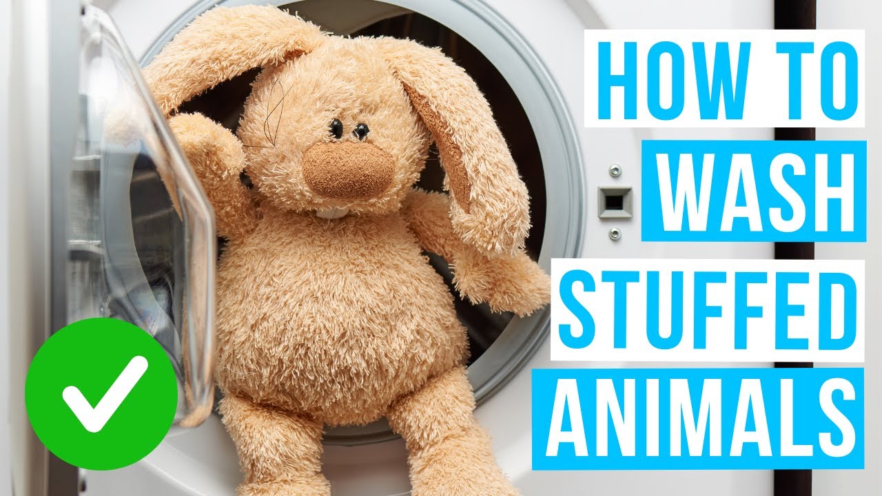 How to WASH STUFFED ANIMALS by hand or in washing machine! - YouTube