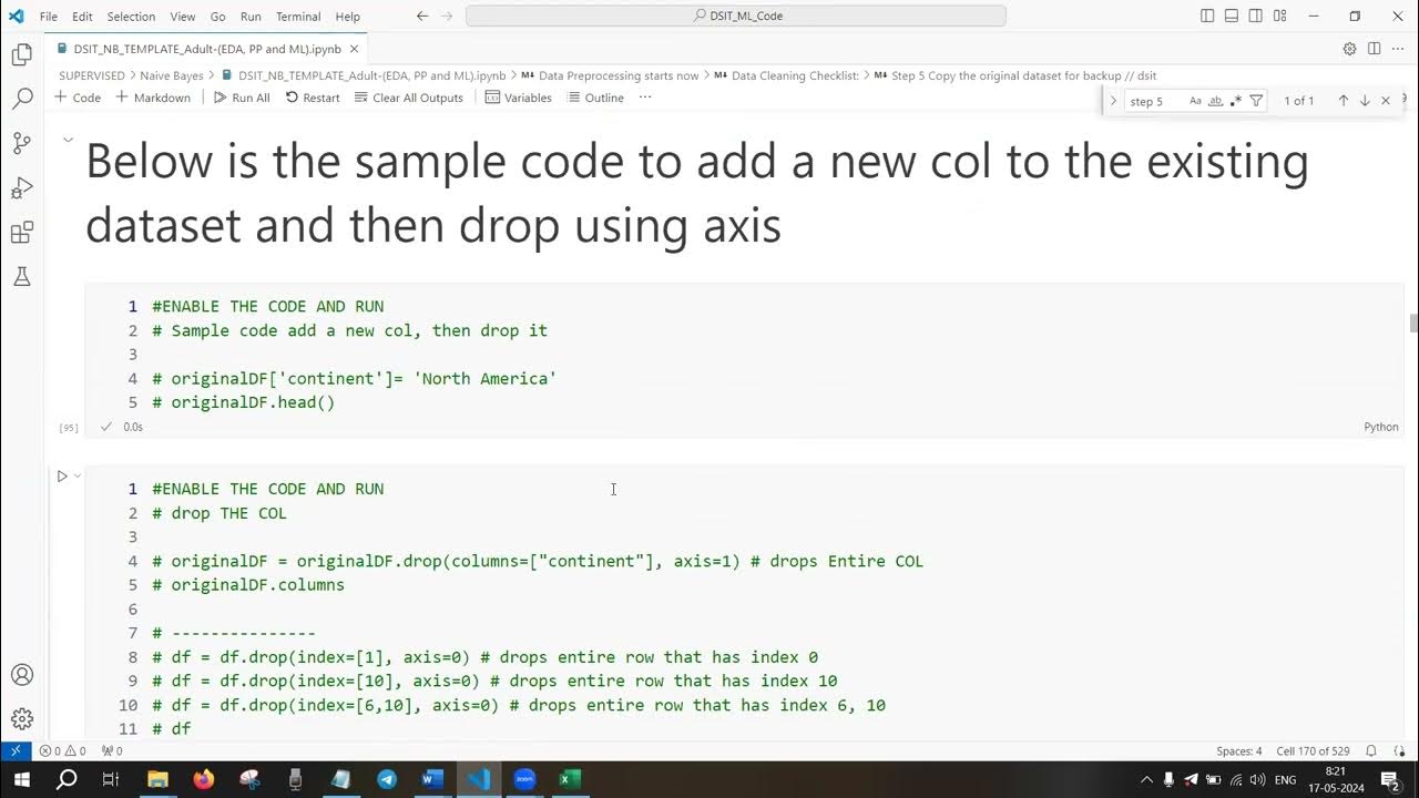 Day 8-Intro to Data Analysis & Preprocessing in Machine Learning - YouTube