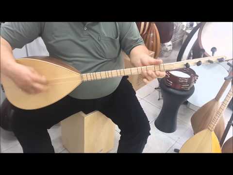 TURKISH SHORT NECK WALNUT BAGLAMA SAZ FOR SALE