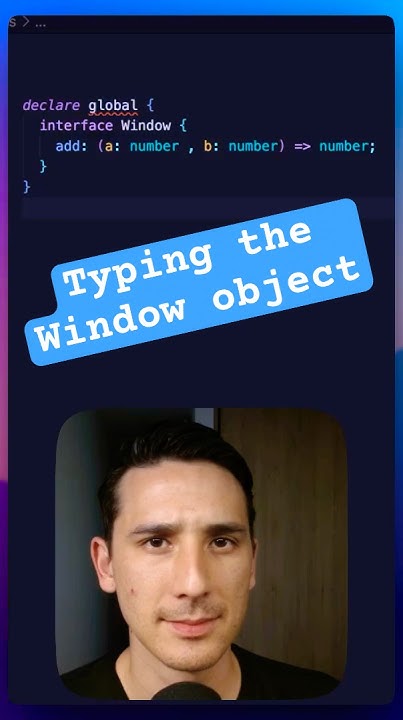 Typing The Window Object In Typescript Typescript Typescripttutorial Coding Programming
