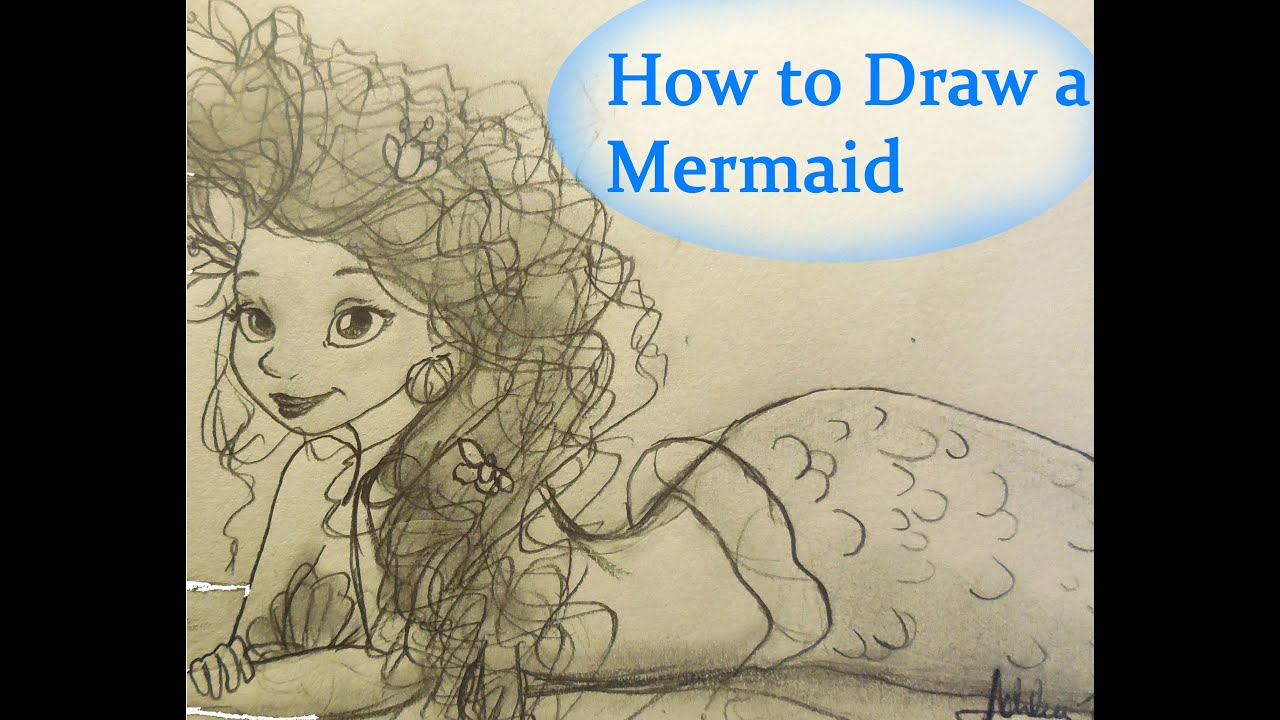 How to: Drawing a Mermaid - YouTube