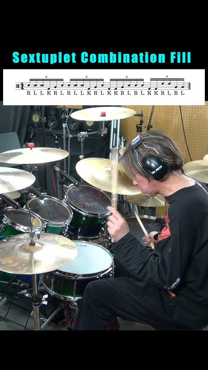 Sextuplet Combination Drum Fill-in コンビネーションドラムフィルイン叩いてみた。 #drums #sakaedrums #rudiments - YouTube