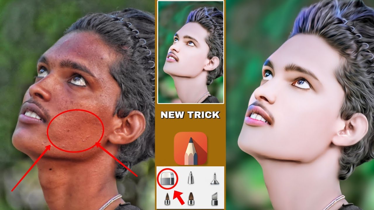 White Face Editing Autodesk | Face Smooth Editing Sketchbook | Face ...