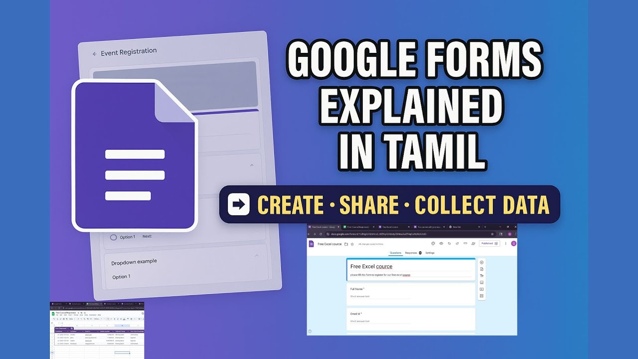 Google Forms Tutorial for Beginners | How to Create, Share & Collect ...