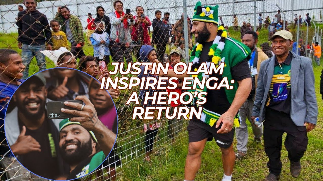 Justin Olam's Homecoming: Inspiring Hope and Unity in Enga - YouTube