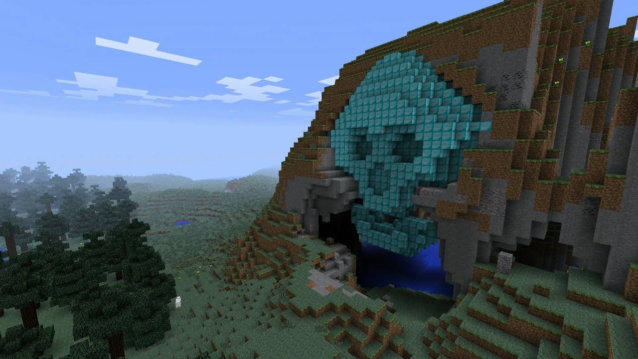SKull Mountain 24 hour Sky Timelapse MineCraft - YouTube