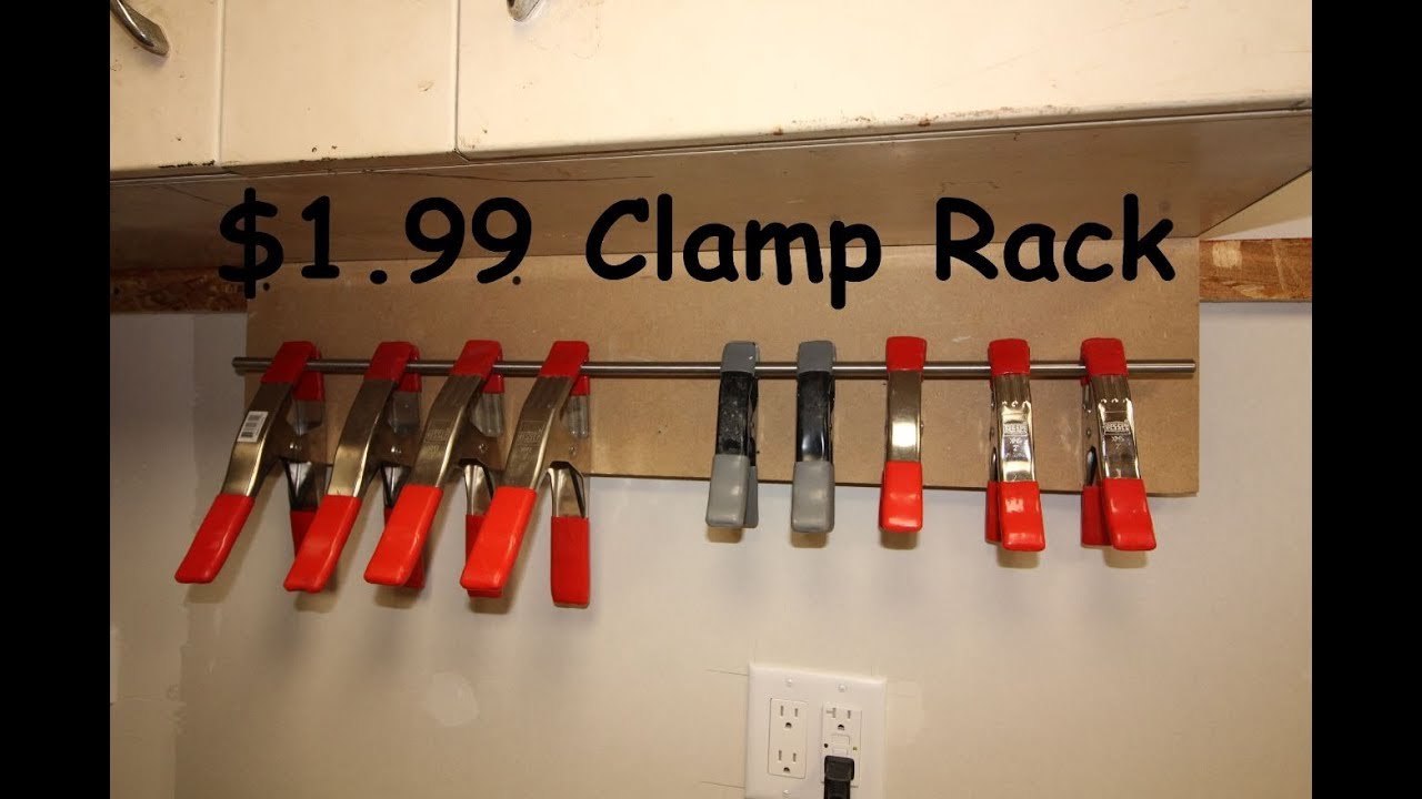 $2 Clamp storage - YouTube