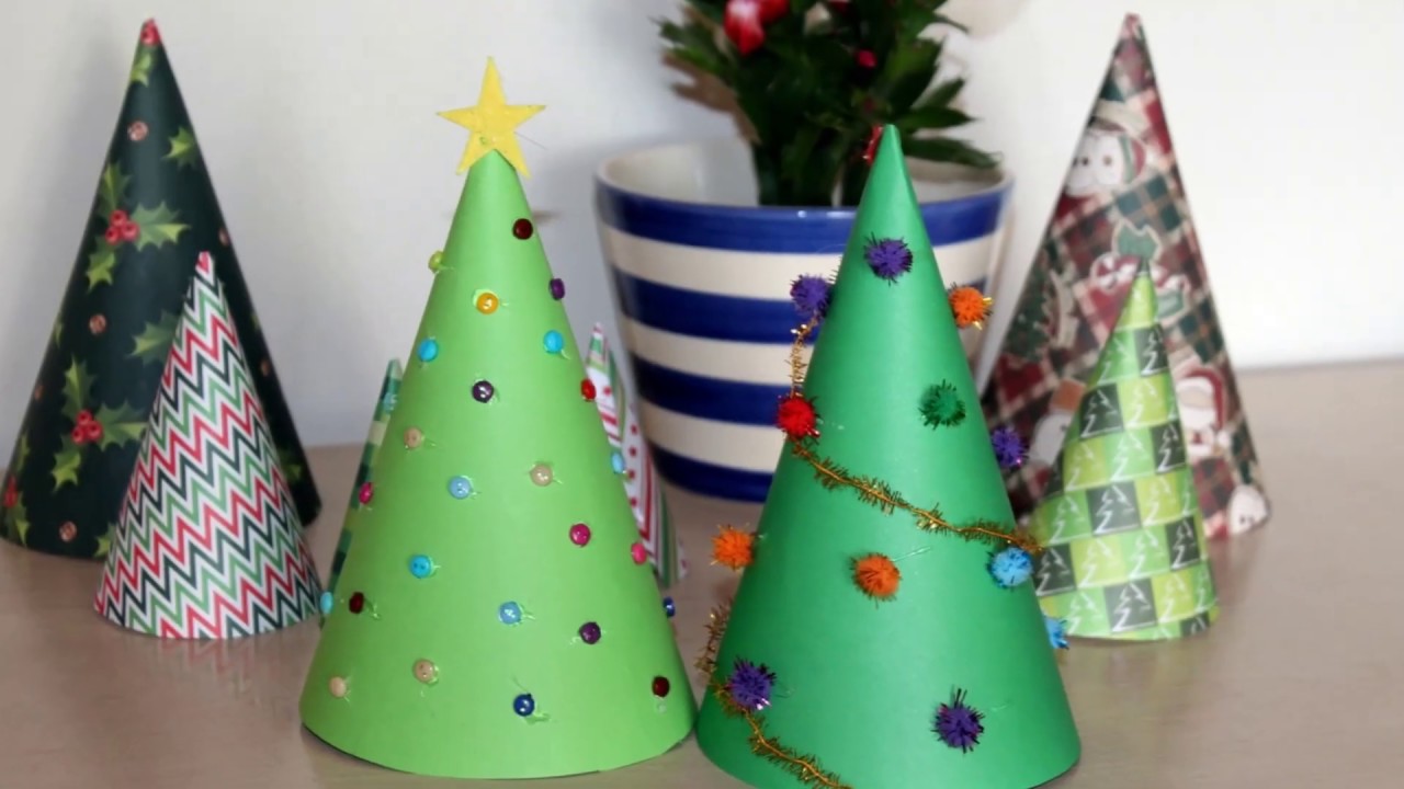 Paper corn Christmas tree / paper Christmas tree craft / Choinka z ...