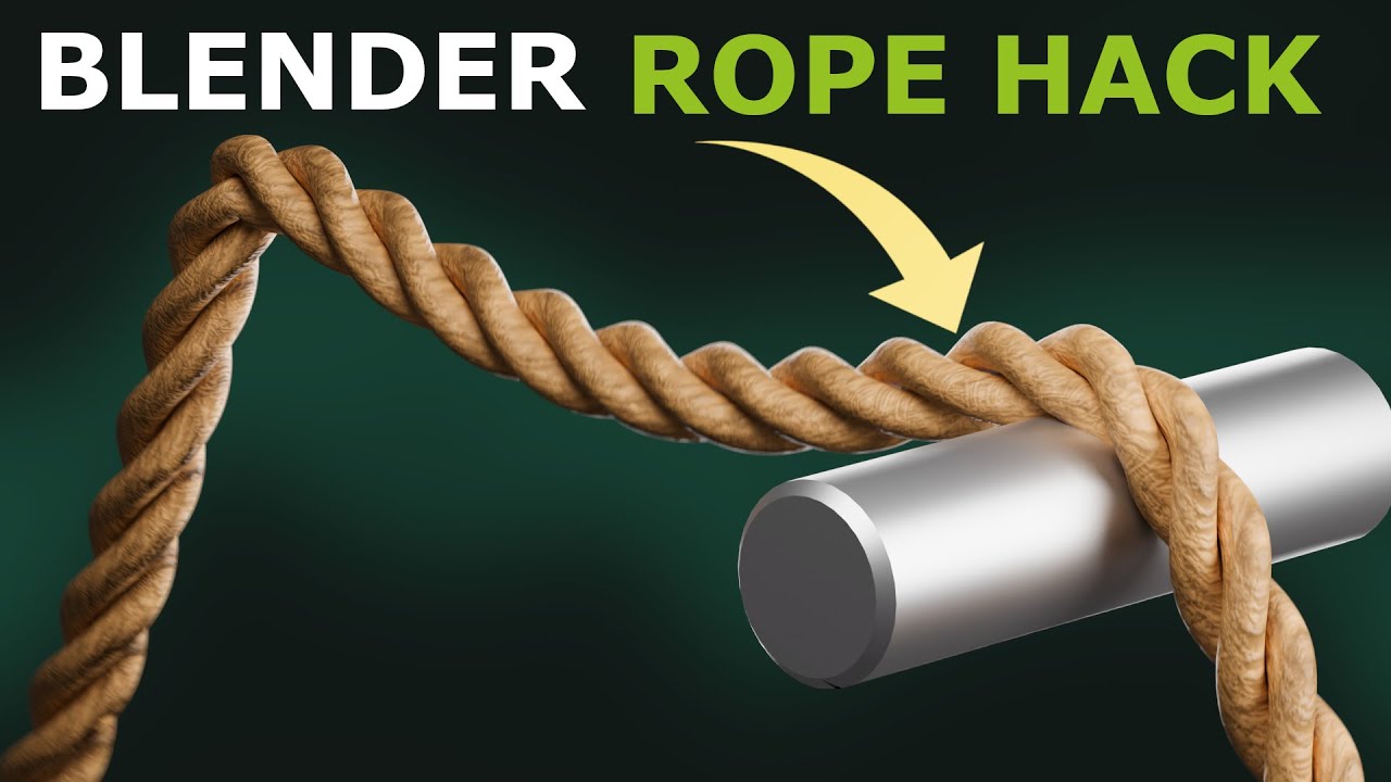 Try This Blender Hack For Rope Simulation - YouTube