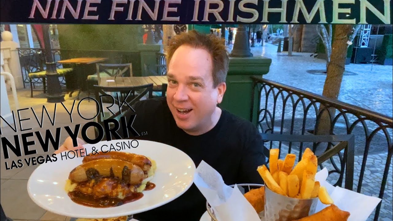 Nine Fine Irishmen Las Vegas - TRADITIONAL Pub Grub! - YouTube