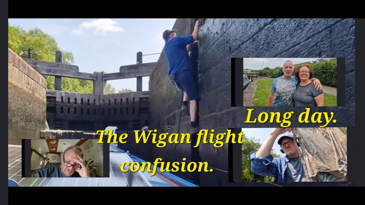 Narrowboating the Wigan flight. My journey continues. The end of the ...