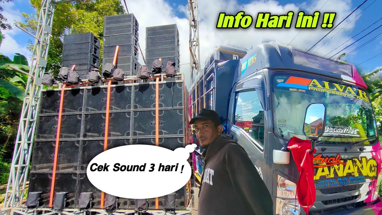 Info Cek Sound Hari ini ALVA'R Audio Ready 12 Subwoofer..Bunyi Siang ...
