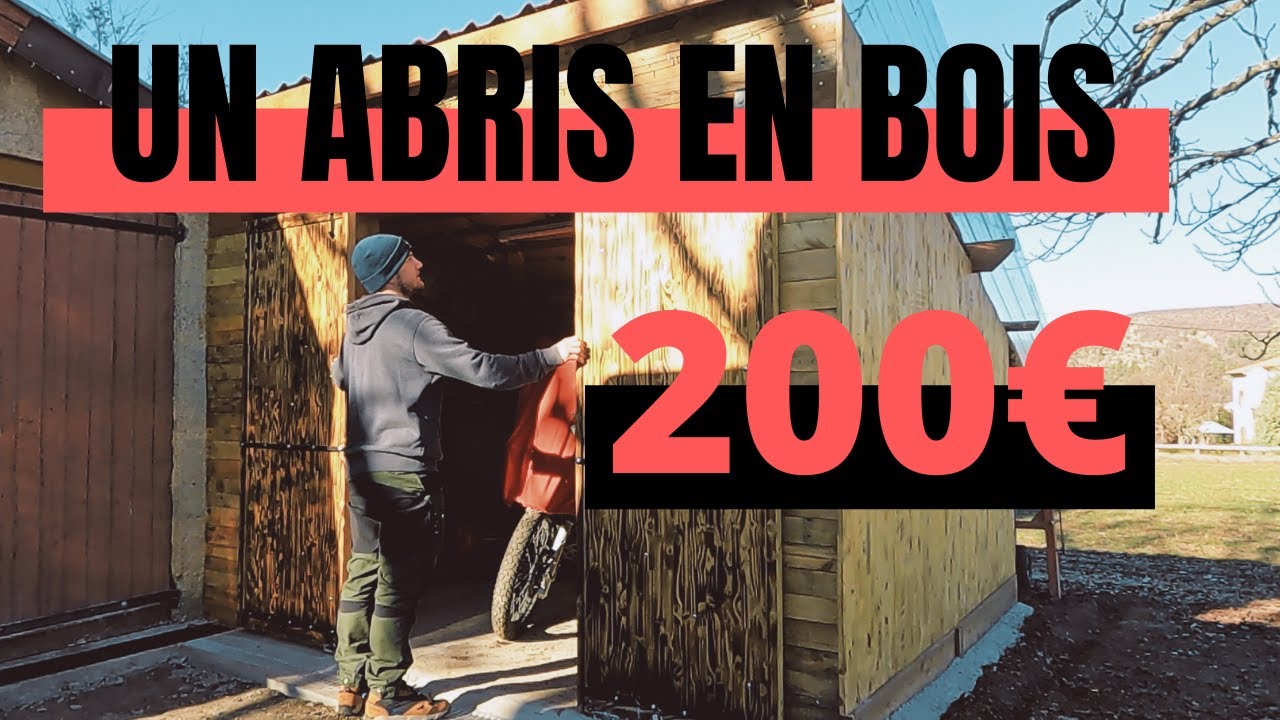 COMMENT CONSTRUIRE un ABRIS en BOIS FACILEMENT et PAS CHER ? en BOIS de RÉCUPÉRATION - YouTube