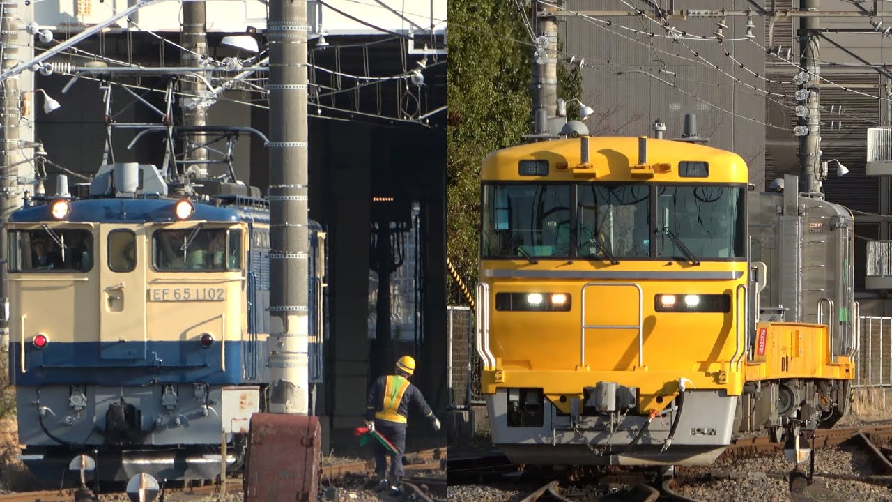 2024/03/14 【入区】 EF65 1102 & キヤE195系 ST-8編成 尾久車両センター | Japan Railways: EF65 1102 & KiYa E195 ...