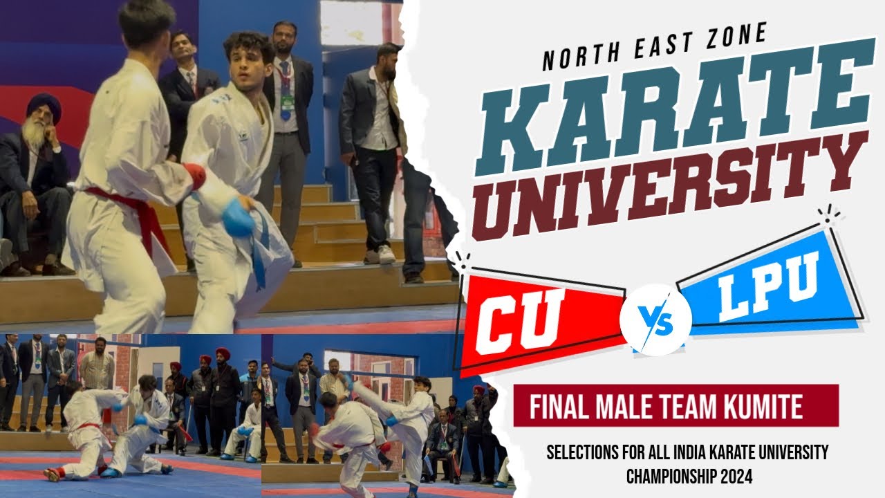 FINAL MALE TEAM KUMITE | NORTH EAST ZONE KARATE UNIVERSITY CHAMPIONSHIP ...