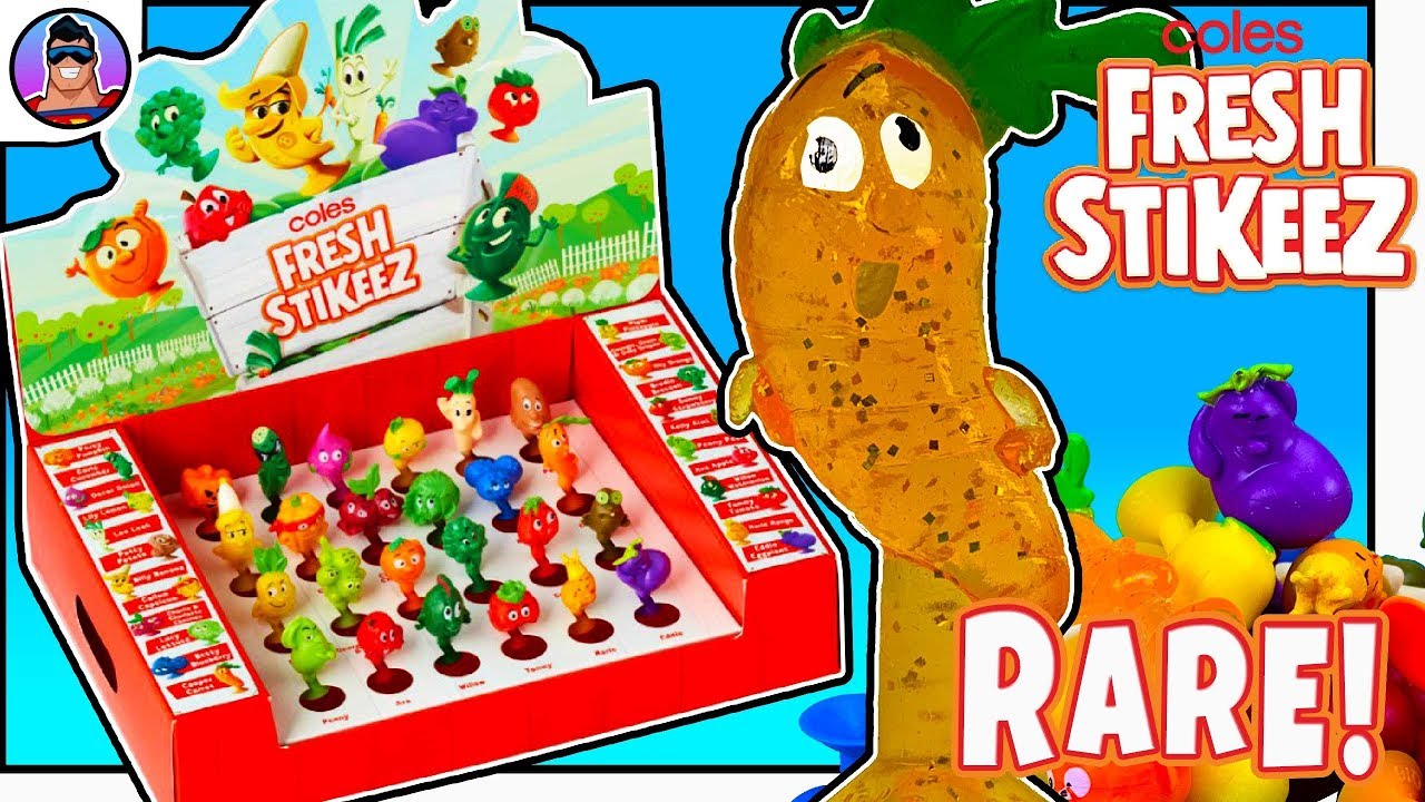 NEW Coles Fresh STIKEEZ Collectibles | HUGE HAUL OPENING!!!! | RARE ...