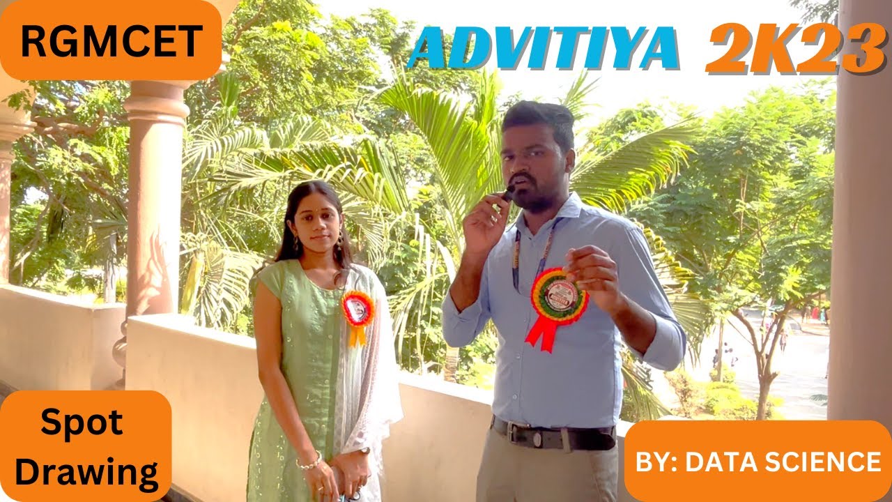 Spot Drawing in the Festival of ADVITIYA 2K23 organized by CSE DATA ...