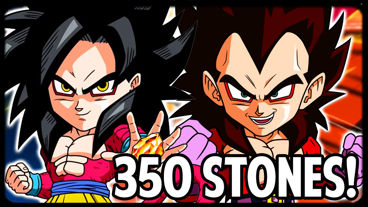 350 STONES! SUPER SAIYAN 4 GOKU/VEGETA DOKKAN FESTIVAL SUMMONS! - YouTube