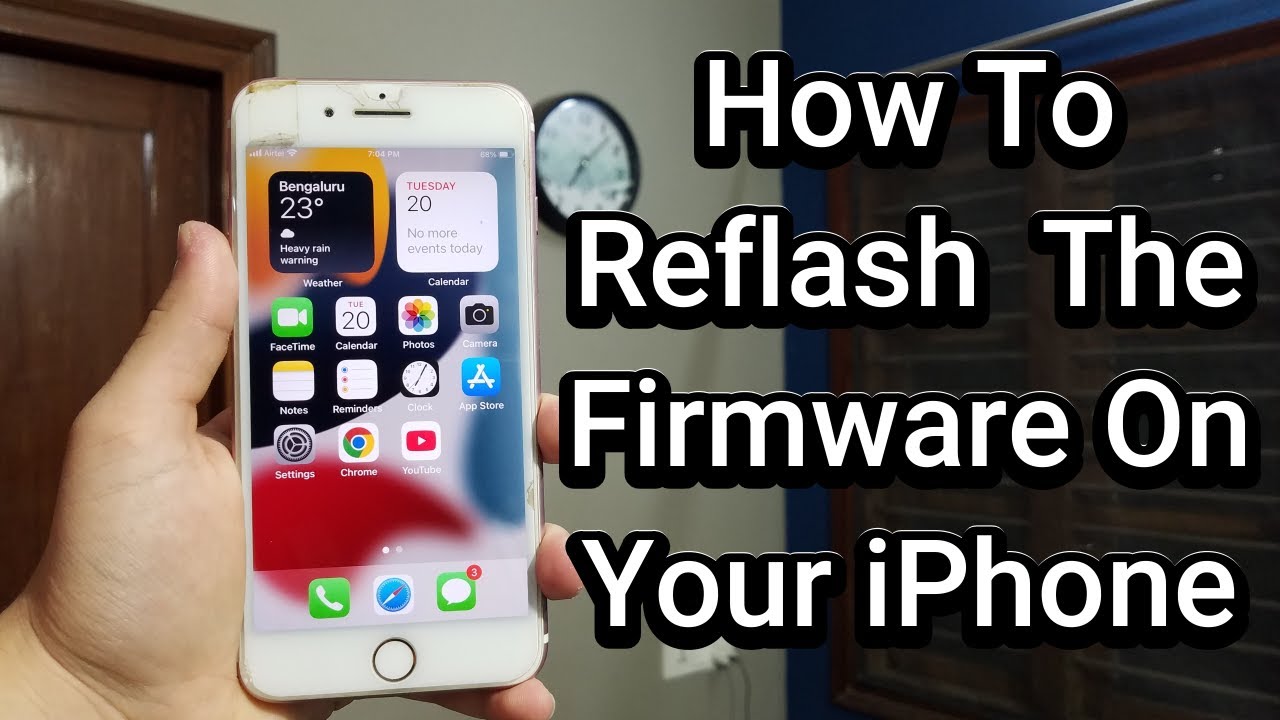 How To Reflash IOS Firmware On Your iPhone 7 Plus Or Any iPhone - YouTube