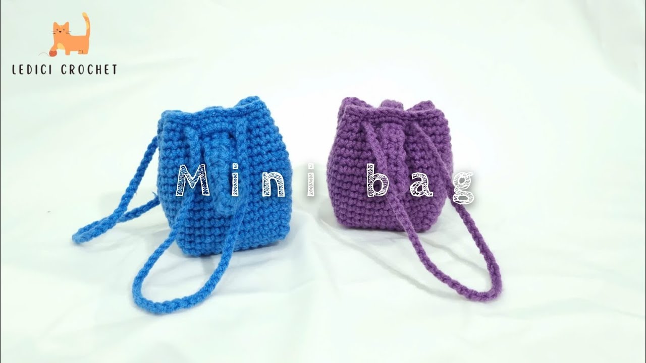 Mini bag | Airpod / lipstick storage | LEDICI CROCHET 🐱 - YouTube