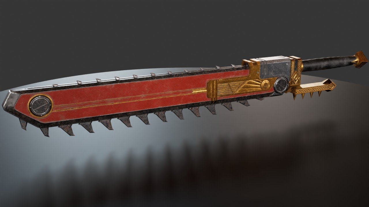 Warhammer 40K Chainsword Fairly Used - YouTube