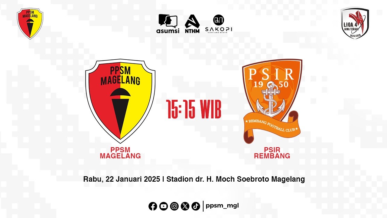 Live! Pertandingan Liga 4, PPSM MAGELANG vs PSIR REMBANG - YouTube