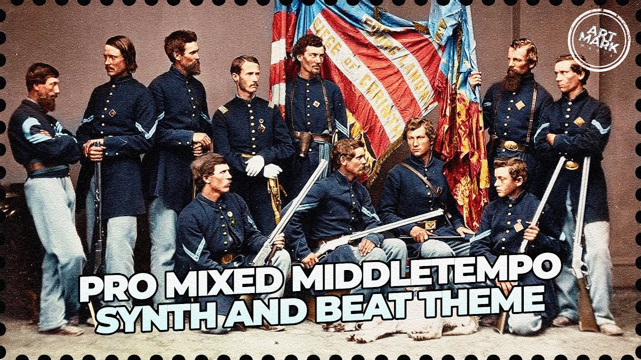 Pro Mixed Middle Tempo Synth and Beat | w/ US Civil War Images as ...