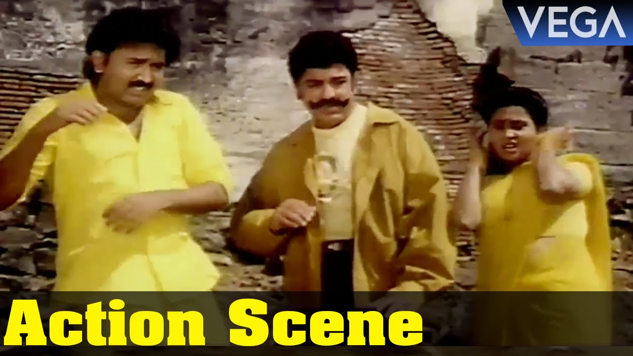 Maharasan Tamil Movie || Kamal Hassan Rescues V.K.Ramaswamy & Family ...