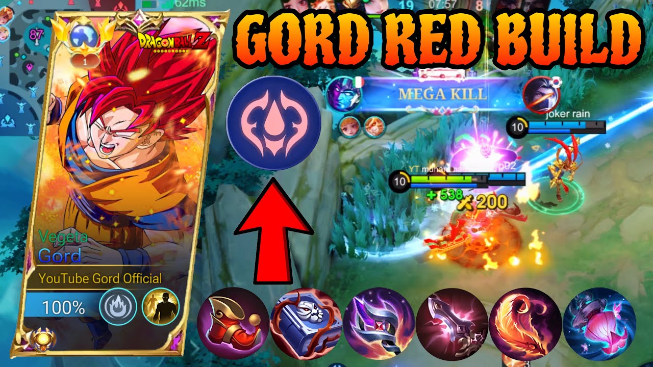 GORD BUFFED + RED BUILD🔥 BUILD GORD TOP GLOBAL - MOBILE LEGENDS - YouTube