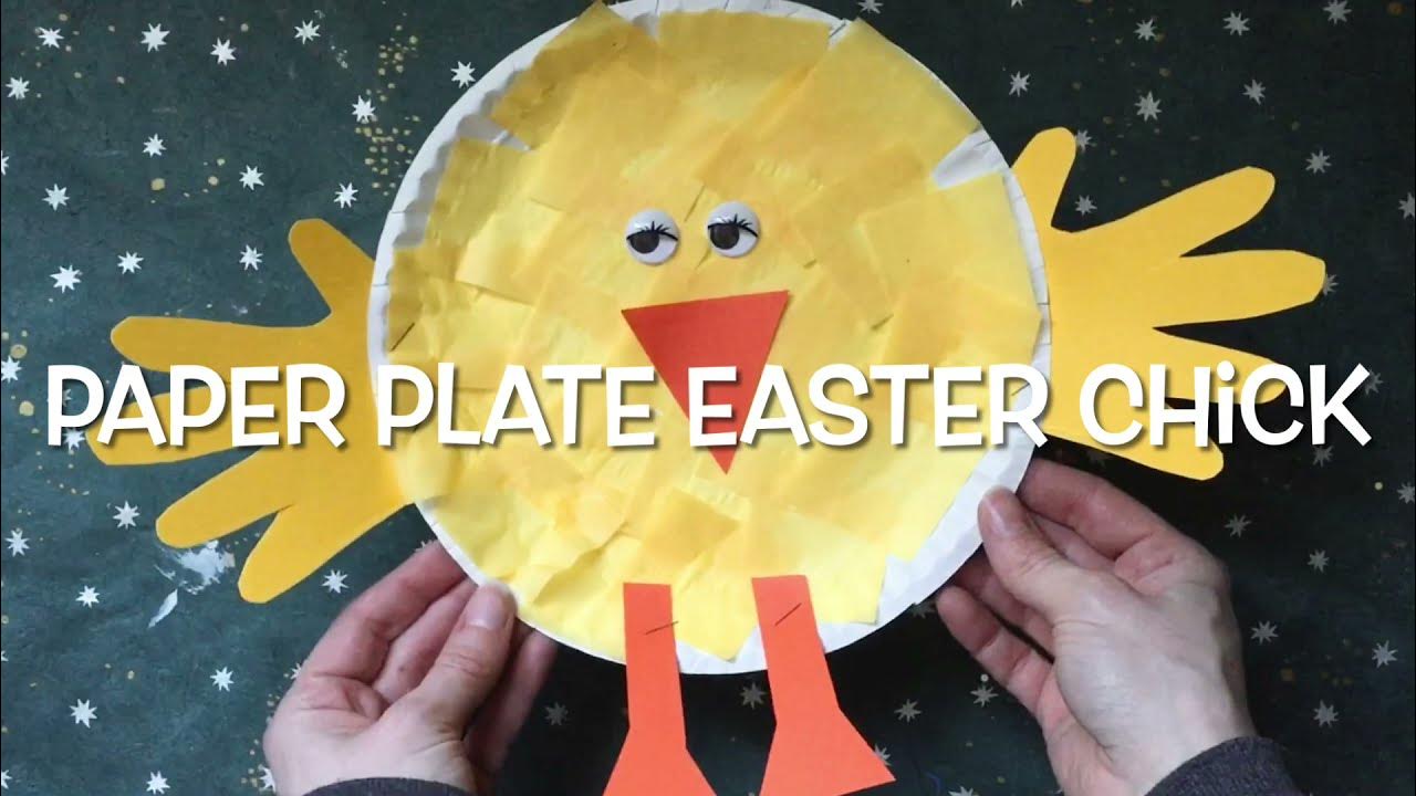 Paper Plate Easter Chick – Spring Kid Craft Idea - YouTube