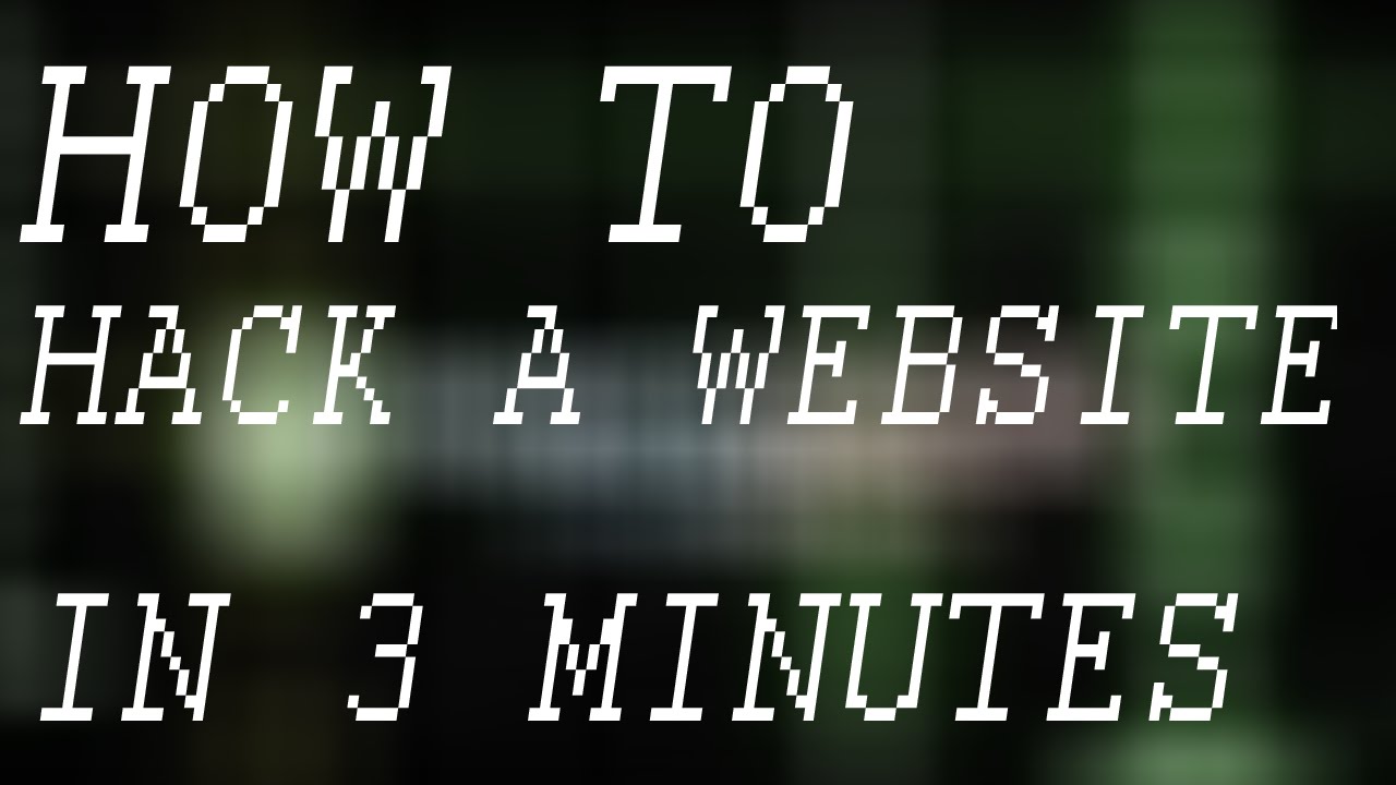 HOW TO HACK - A Website - YouTube