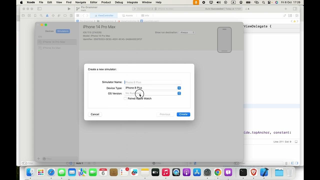 Could not create iPhone 8 Plus, unknown runtime. iPhone 8 | iPhone 7 | iPhone 6 Xcode Simulator ...