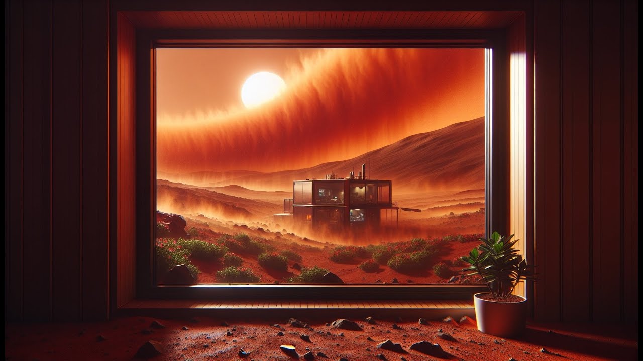Mars Dust Storm | Red Planet Ambience for Sleep & Isolation - YouTube