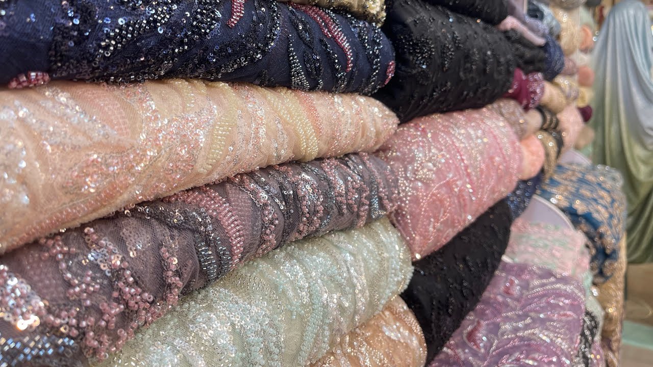 Cutdana work embroidery designs🔥😍| Mashallah Fabrics | Contact Number ...