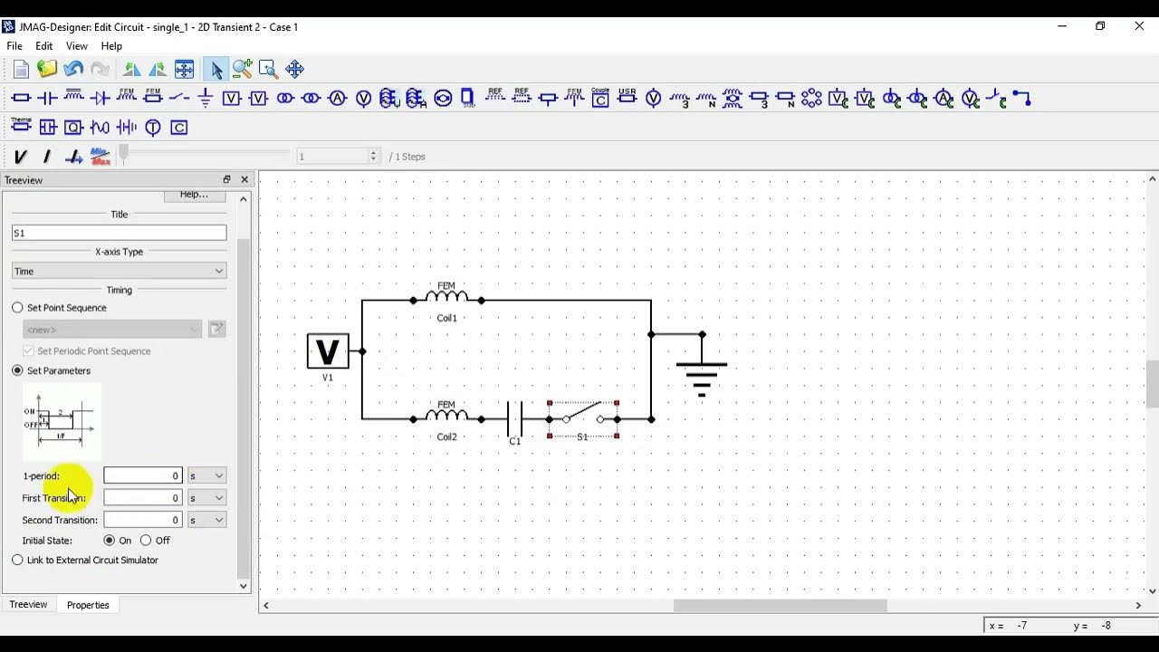 circuit of single phase induction motor in JMAG Designer - YouTube