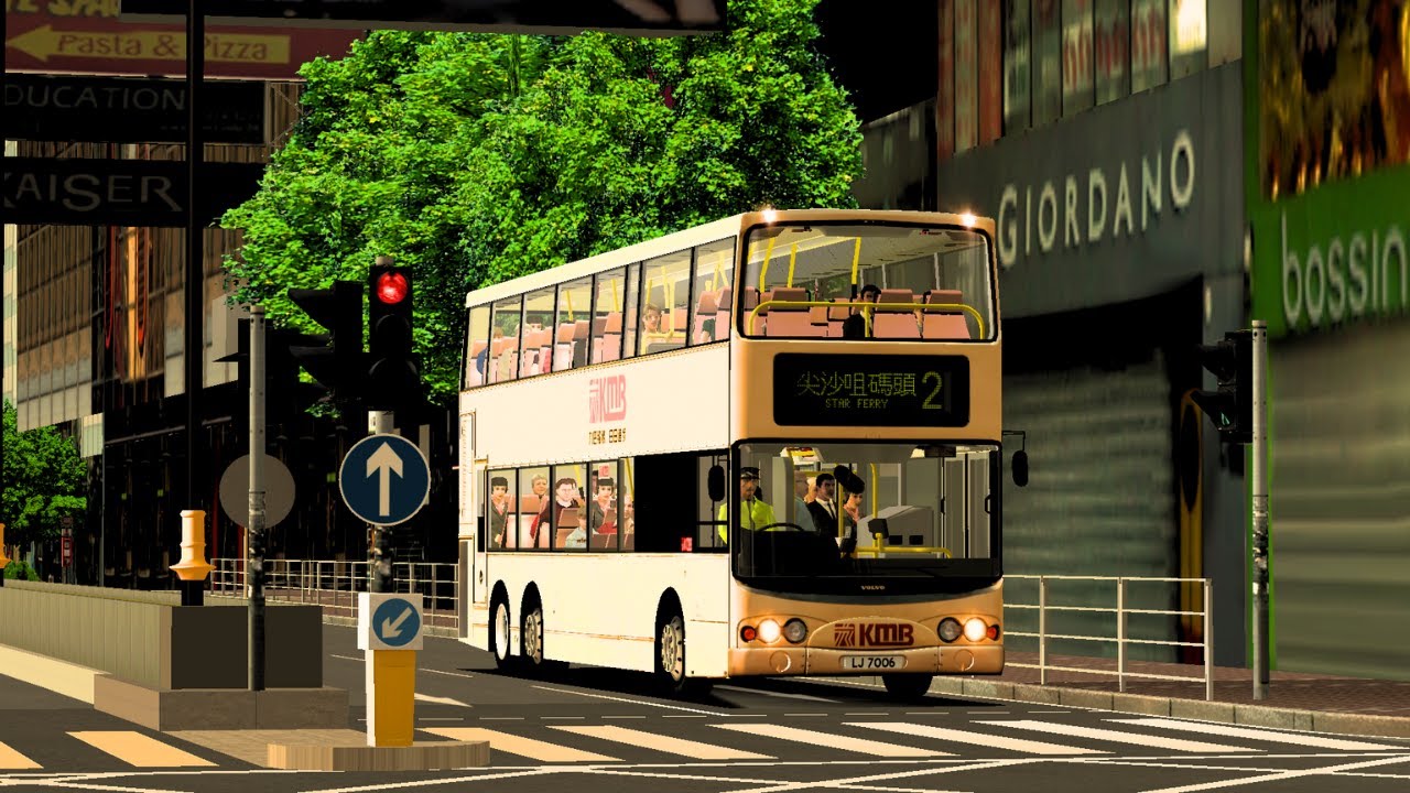 【OMSI 2】HK West Kowloon V3 Route 2 AVD1 @ KU 871 Volvo B9TL Volgren ...