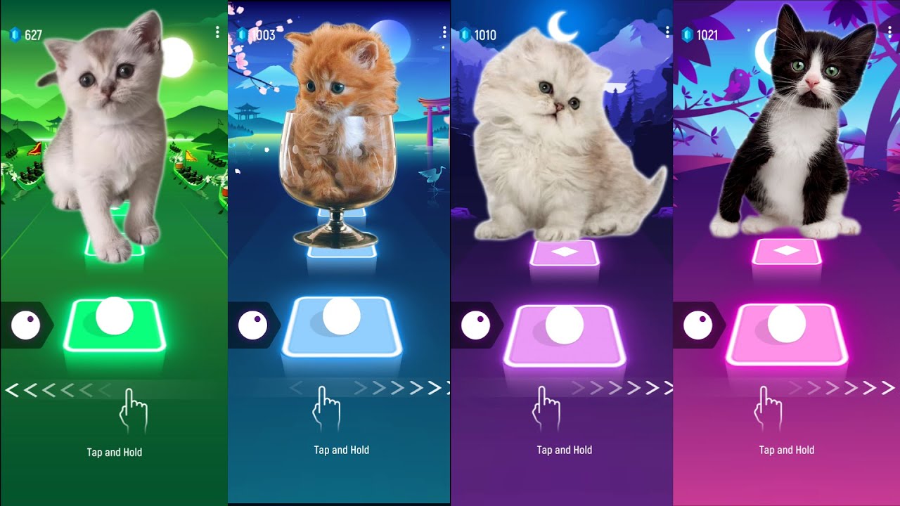 Tiles Hop EDM Rush - Cute Cats Shakira Waka Waka Mary GAYLE abcdefU ...