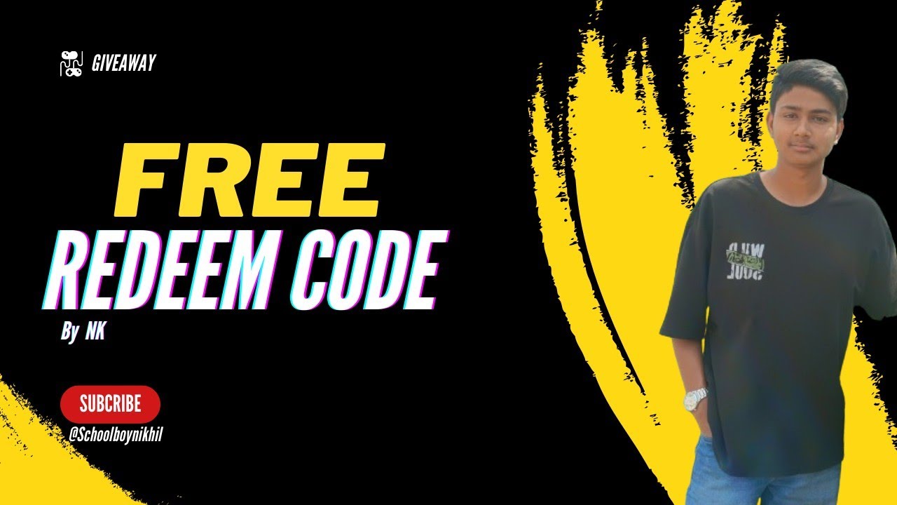 FREE REDEEM CODE🤩 || Giveaway 🥳 || SCHOOL BOY NIKHIL || #free #giveaway - YouTube