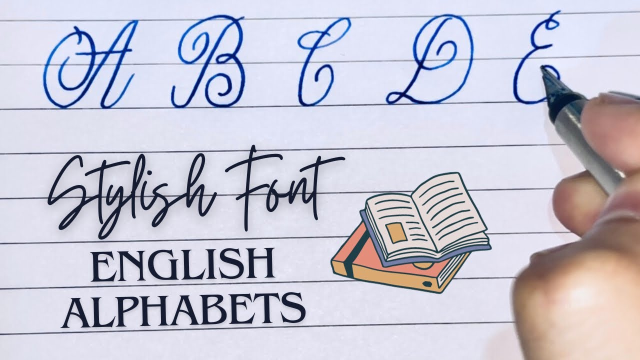 A to Z - Cursive Hand Lettering Font - YouTube