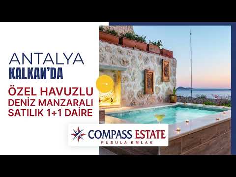 ANTALYA KALKAN'DA SATILIK ÖZEL HAVUZLU MUHTEŞEM 1+1 DAİRE