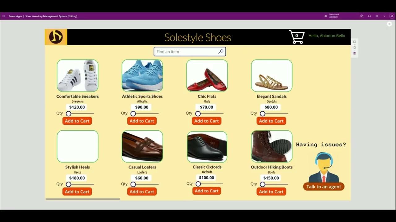 Microsoft Power up program Final app Challenge- Soletyle inventory management system app - YouTube