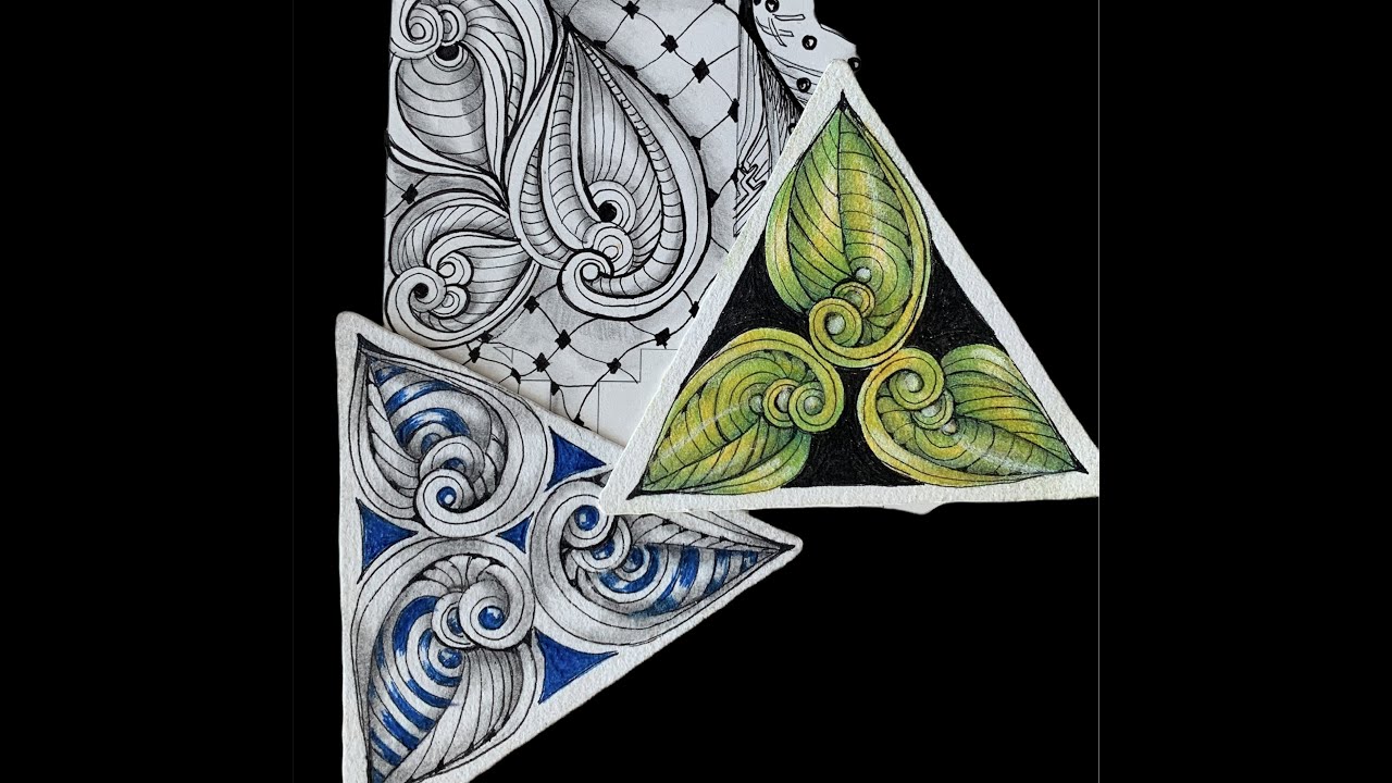 Tangle Trio Tutorial with Homework! - YouTube